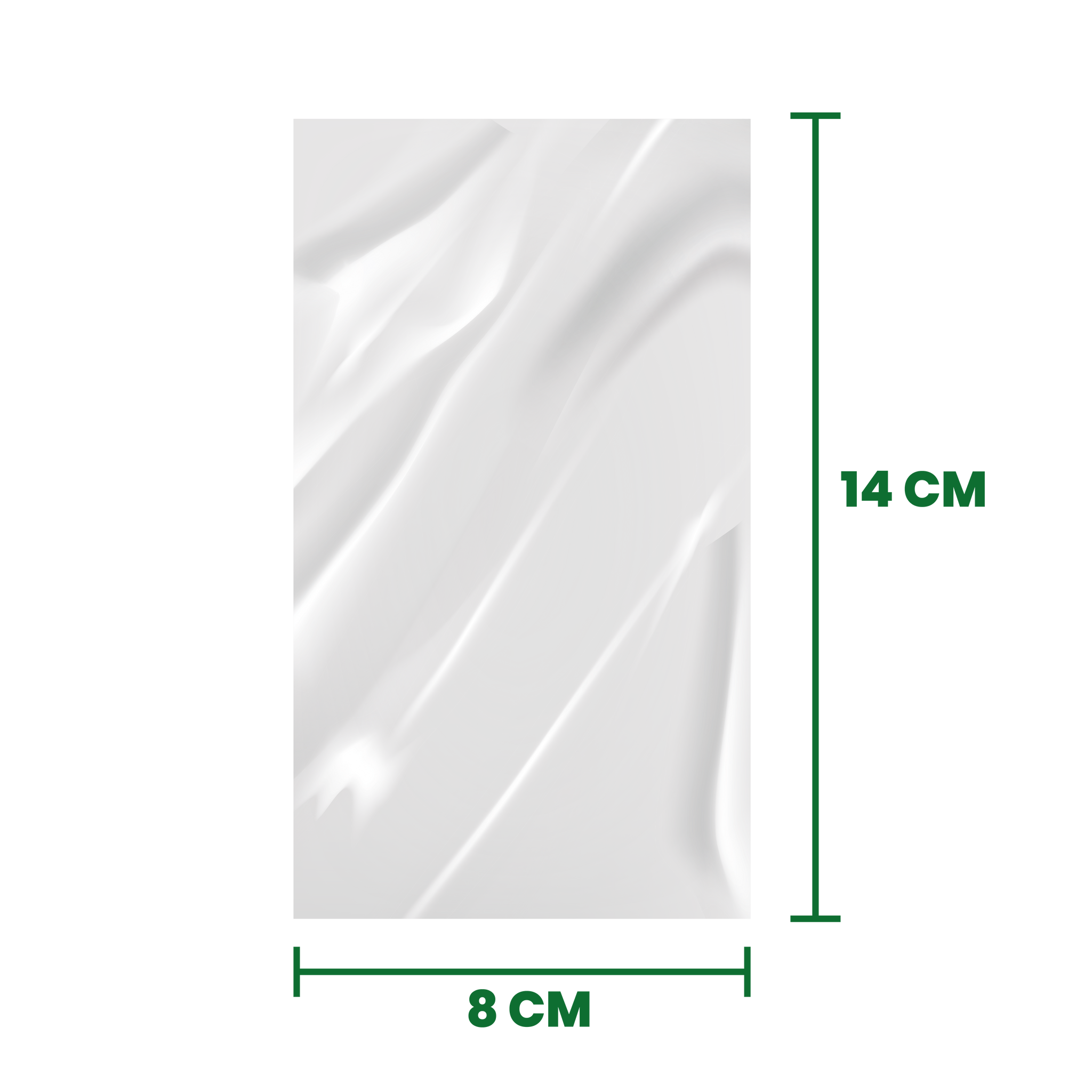 Bolsa de celofán en medida 8x14 | Bolsas el Guajiro